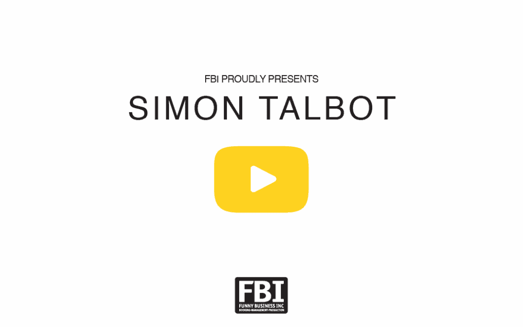 Book Simon Talbot her - Et sandt talent indenfor comedy - FBI.dk